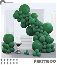 Amazon.com: PartyWoo Hunter Green Balloons, 127 pcs Dark Green Balloons Different Sizes Pack of ...