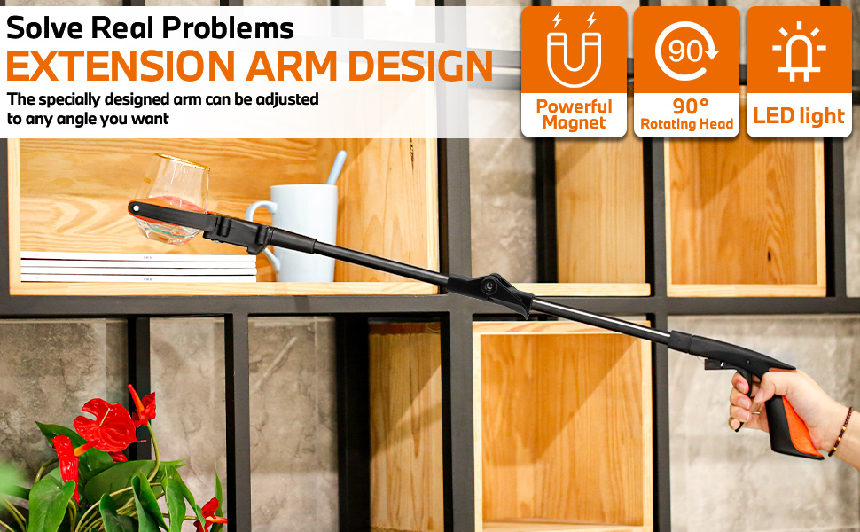 Amazon.com: THINKWORK 32'' Reacher Grabber Pickup Tool - Firm Grabber Reacher Tool with LED ...