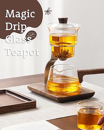 Amazon.com | MACTANO Enchanti Tea Pot, Magic Witchcraft Enchanted Glass Teapot with Strainer ...
