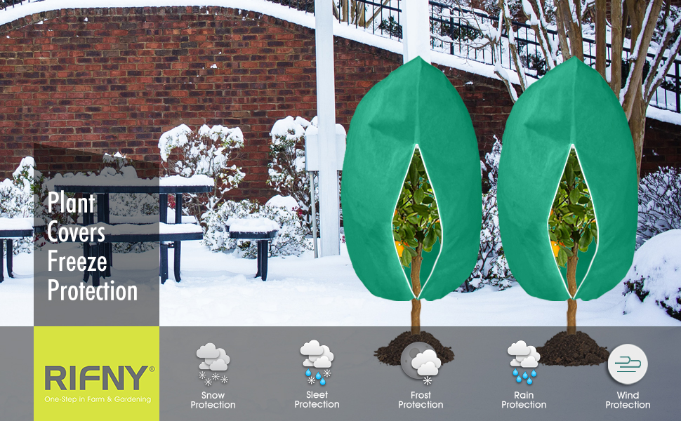 Amazon.com : RIFNY Plant Covers Freeze Protection, 70''H x 47''W 2.1oz ...