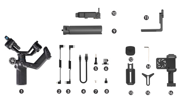 Amazon.com : FeiyuTech SCORP Mini-3-Pro Gimbal Stabilizer for Camera Mirrorless/Compact/Action ...