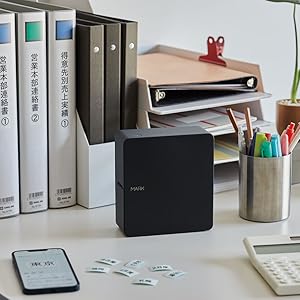 Amazon | キングジム(Kingjim) ラベルプリンター スマホ専用 「テプラ」PRO MARK SR-MK1-BK (対応ラベル幅:4-24mm幅) | ラベルライター | 文房具 ...