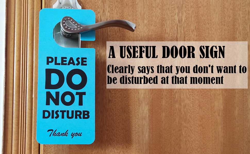 Amazon.com : JJDOU Do Not Disturb Door Hanger Sign, 2 Pack, Double ...