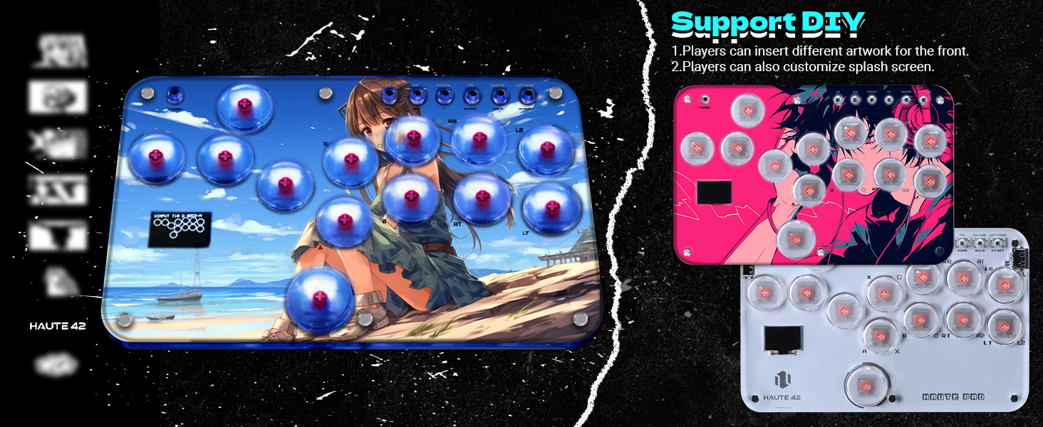 Sehawei Haute42 Arcade Stick S13 All Button Gamerfinger With Custom Rgb And Turbo