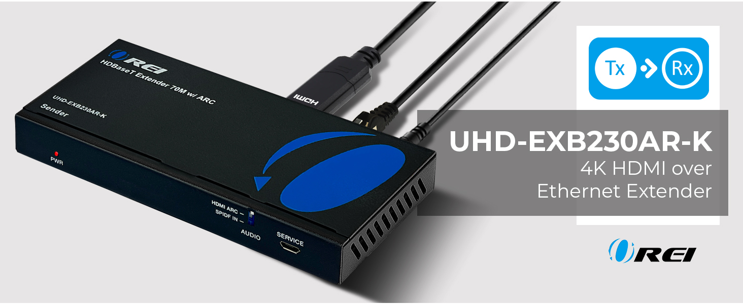 Amazon.com: OREI 4K HDMI over Ethernet Extender - HDBaseT UltraHD 4K @ 60Hz 4:4:4 Over Single ...
