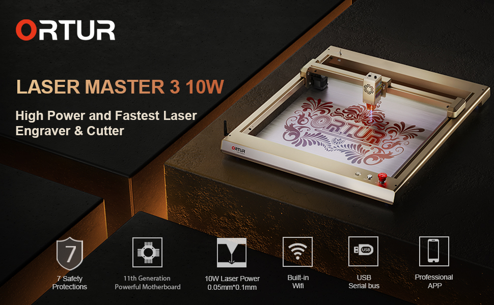 ORTUR Laser Master 3 Laser Engraver : Amazon.co.uk: DIY & Tools