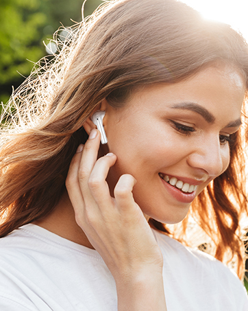 THREE PEACHES Wireless Earbuds Ear Buds Bluetooth 5.3 Stereo Bass ...