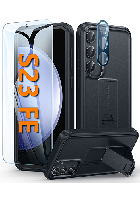 Amazon.com: FNTCASE for Samsung Galaxy S23-FE Case: S23fe 5G Phone Case Heavy Duty Drop ...