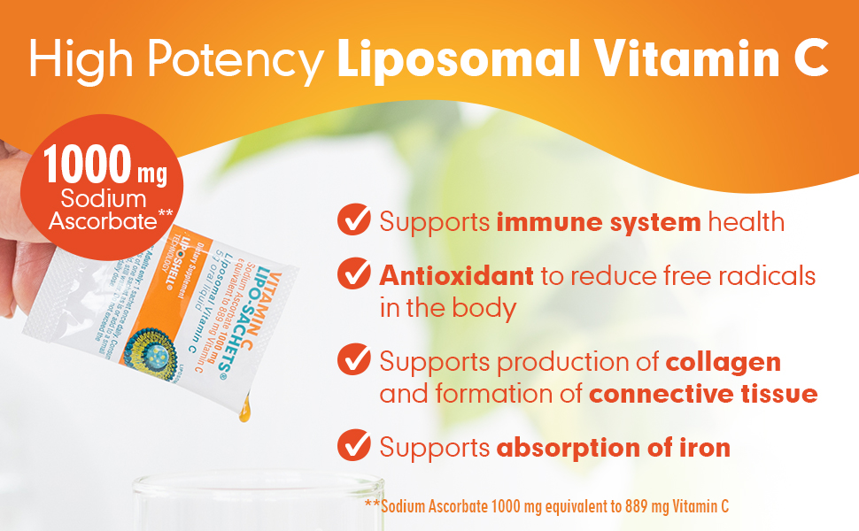 Amazon.com: AFT Pharmaceuticals Lipo-Sachets Liposomal Vitamin C - 1,000mg Per Serving for ...