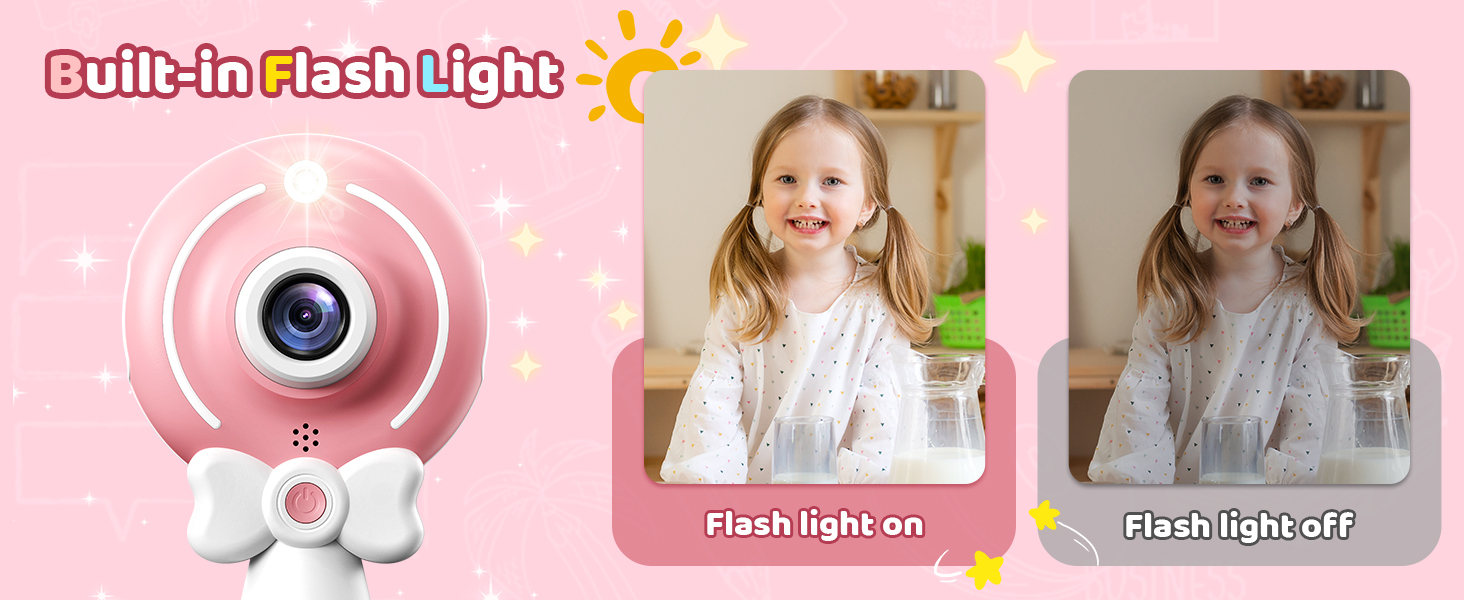 Amazon.com: TEKFUN Kids Camera Toy for Girls - Birthday Gifts with Magic Wand Design - Digital ...