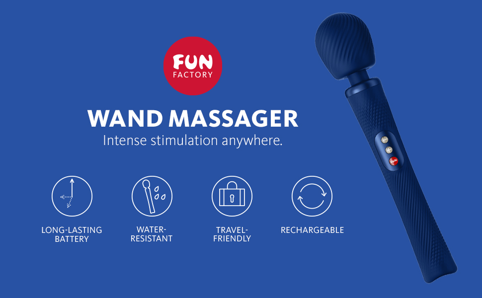Amazon.com: Fun Factory Vim Wand Massager Rechargeable Cordless Body Massager Quiet Operation ...