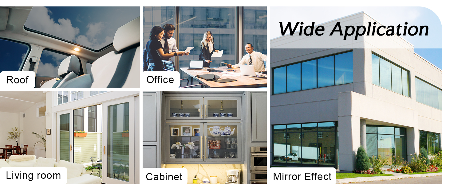 Amazon.com: DOWELL One Way Window Privacy Film with 3 Tools Window Tint for Home Sun Blocking ...