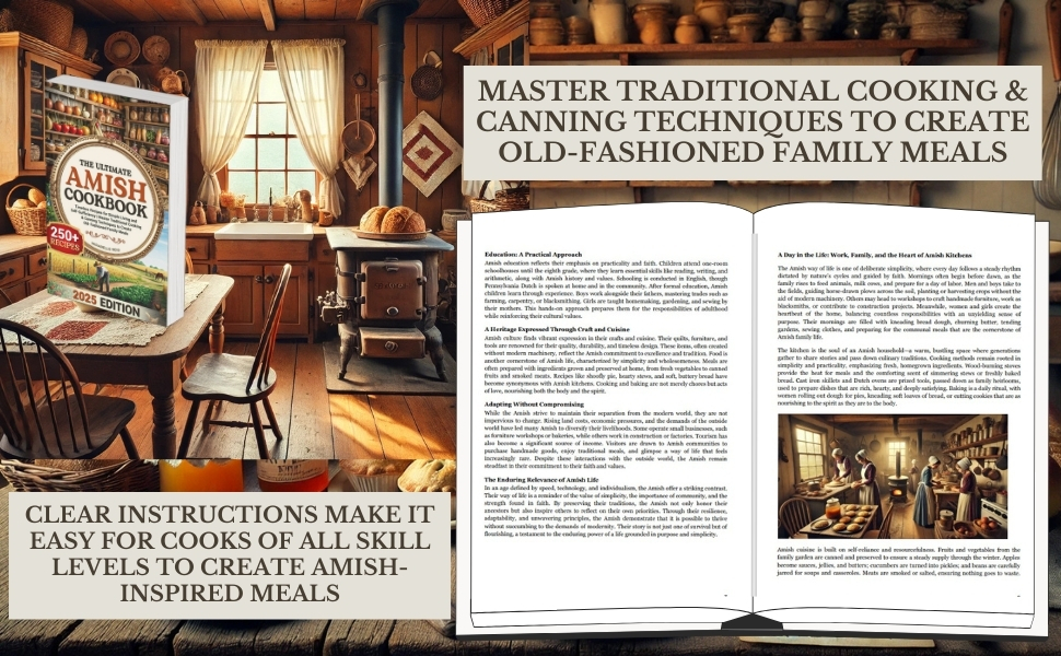 The Ultimate Amish Cookbook: Timeless Recipes for Simple Living and Self-Sufficiency – Master ...