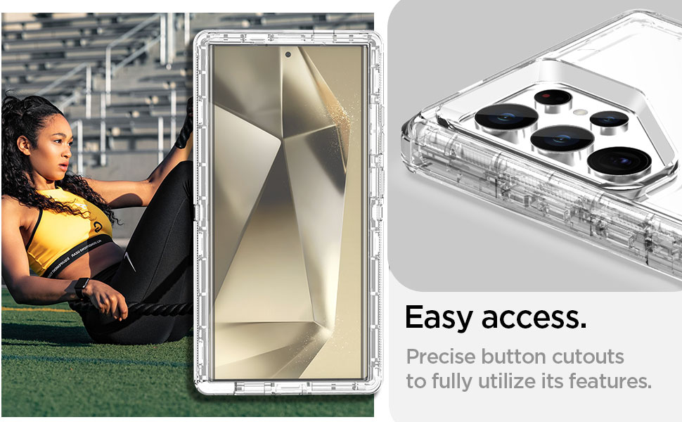 Amazon.com: AICase for Samsung Galaxy S24 Ultra Case Clear,Heavy Duty Durable 3-Layer [Not ...