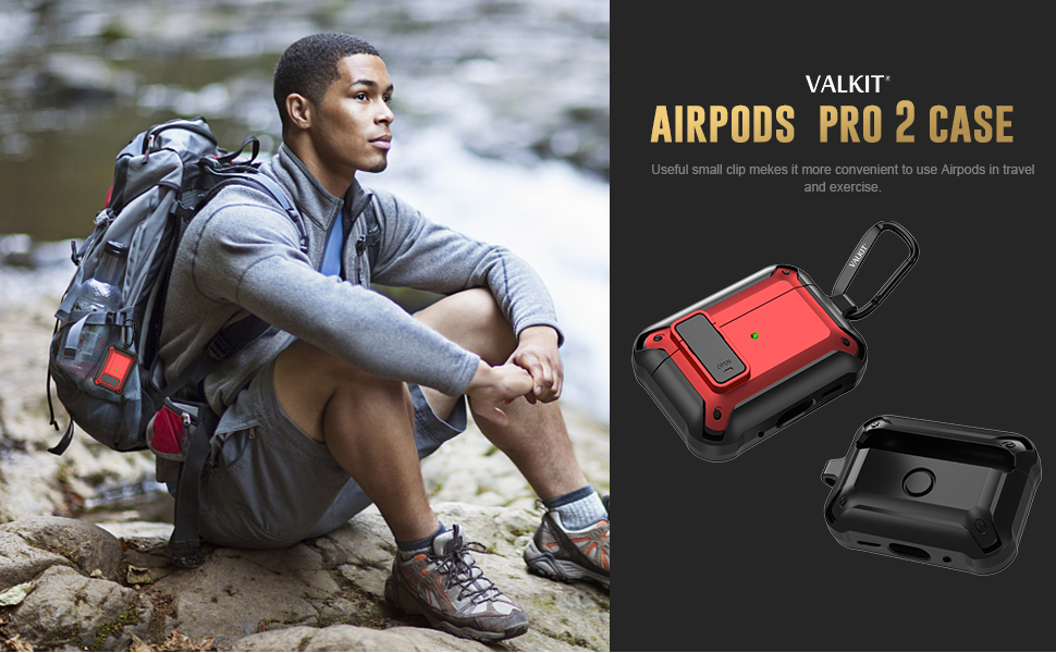 Amazon.com: Valkit Compatible Airpods Pro 2nd Generation Case Cover with Lock, Military Armor ...