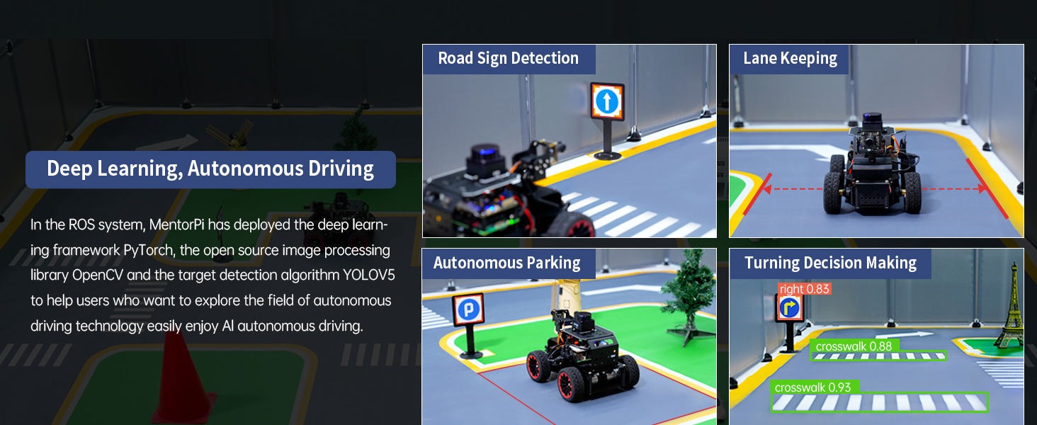 Amazon.com: Robot Car for Raspberry Pi 5 ROS2 Programmable AI Vision ...