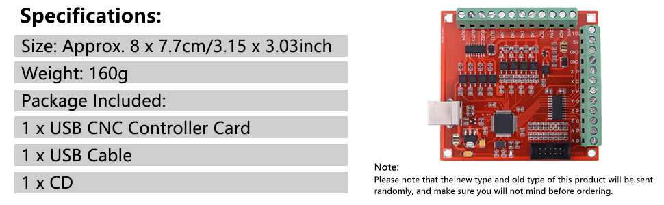 Amazon.com: Walfront USB Interface Board, USB CNC Controller 4 Axis Motion Control Card ...