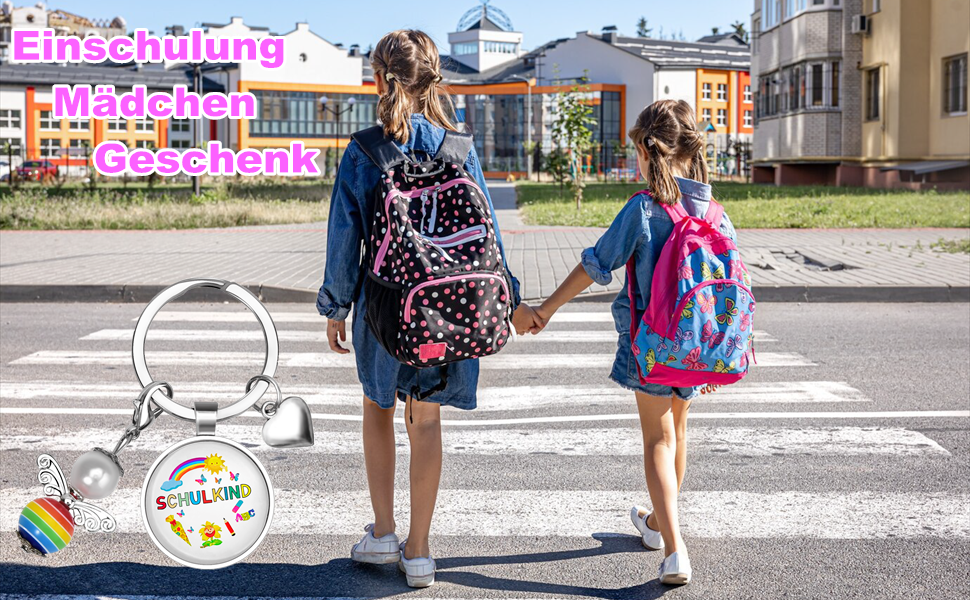 Einschulung Geschenk Schlüsselanhänger, Einschulung Mädchen Geschenk, Schutzengel ...