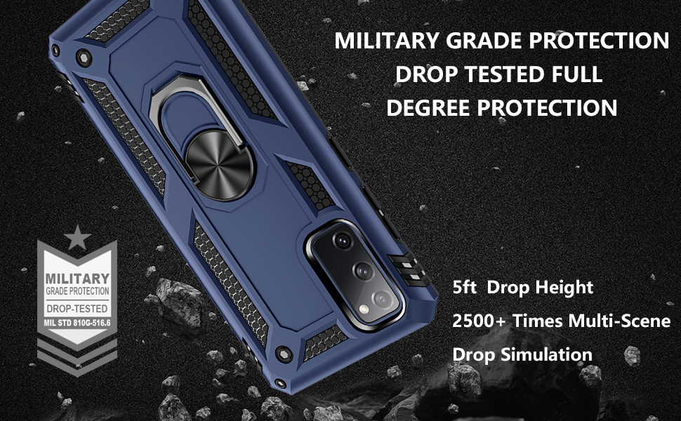 Amazon.com: Dionsibei Military Grade Drop Impact Case for Samsung Galaxy S20 FE/Galaxy S20 FE 5G ...