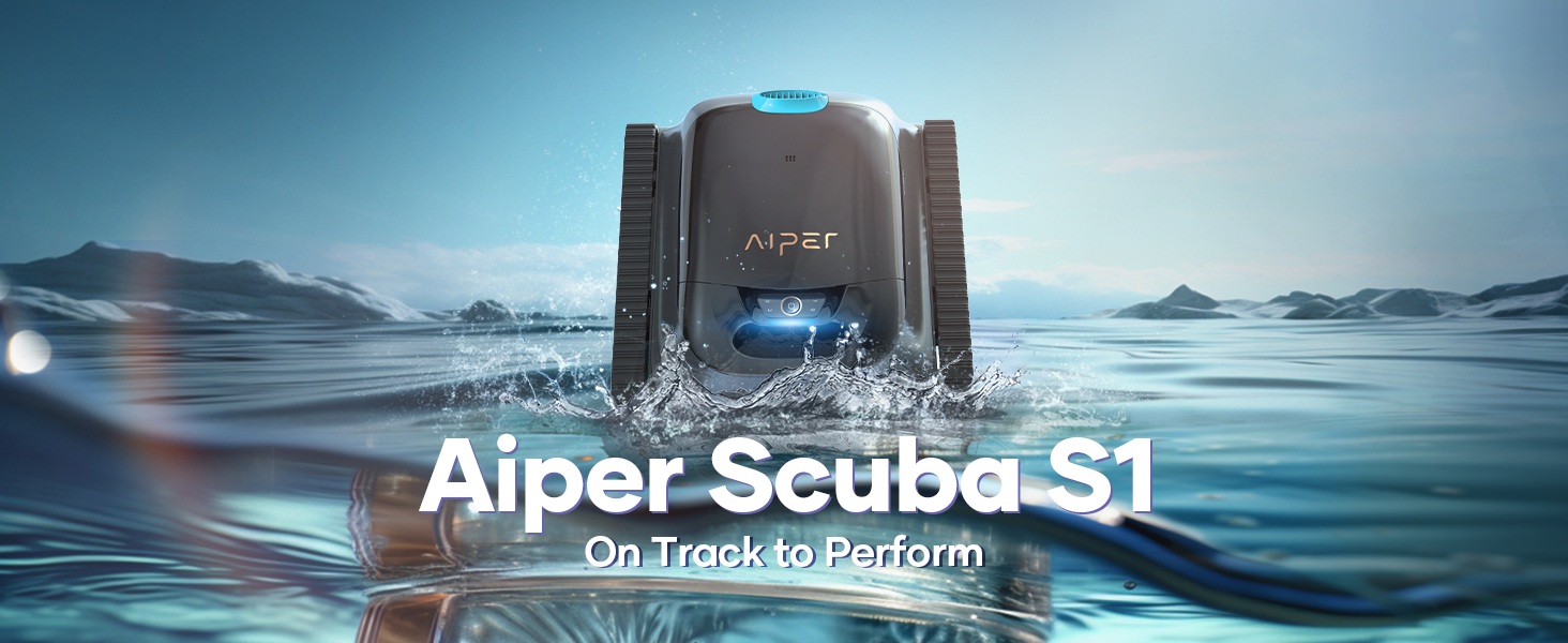 AIPER Scuba S1 Kabelloser Poolroboter, Intelligente WavePath Navigation 2.0 mit Periodischer ...