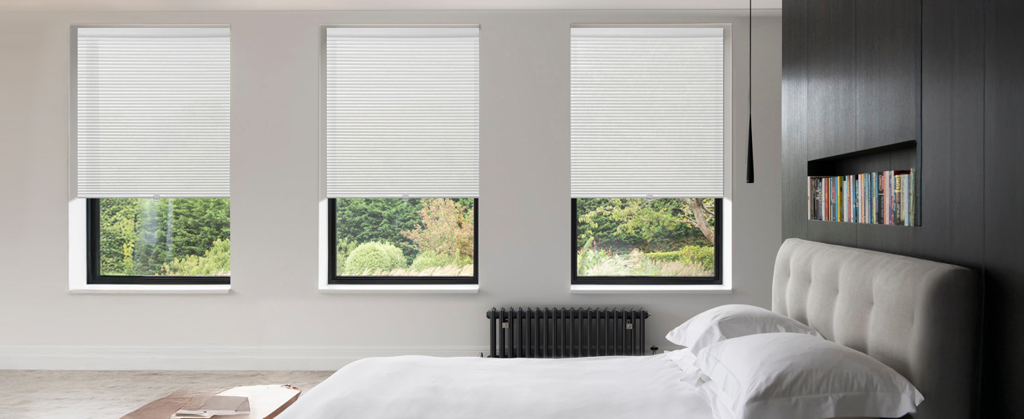Amazon.com: HOMEDEMO Blackout Cellular Shades Cordless, Honeycomb Shade ...