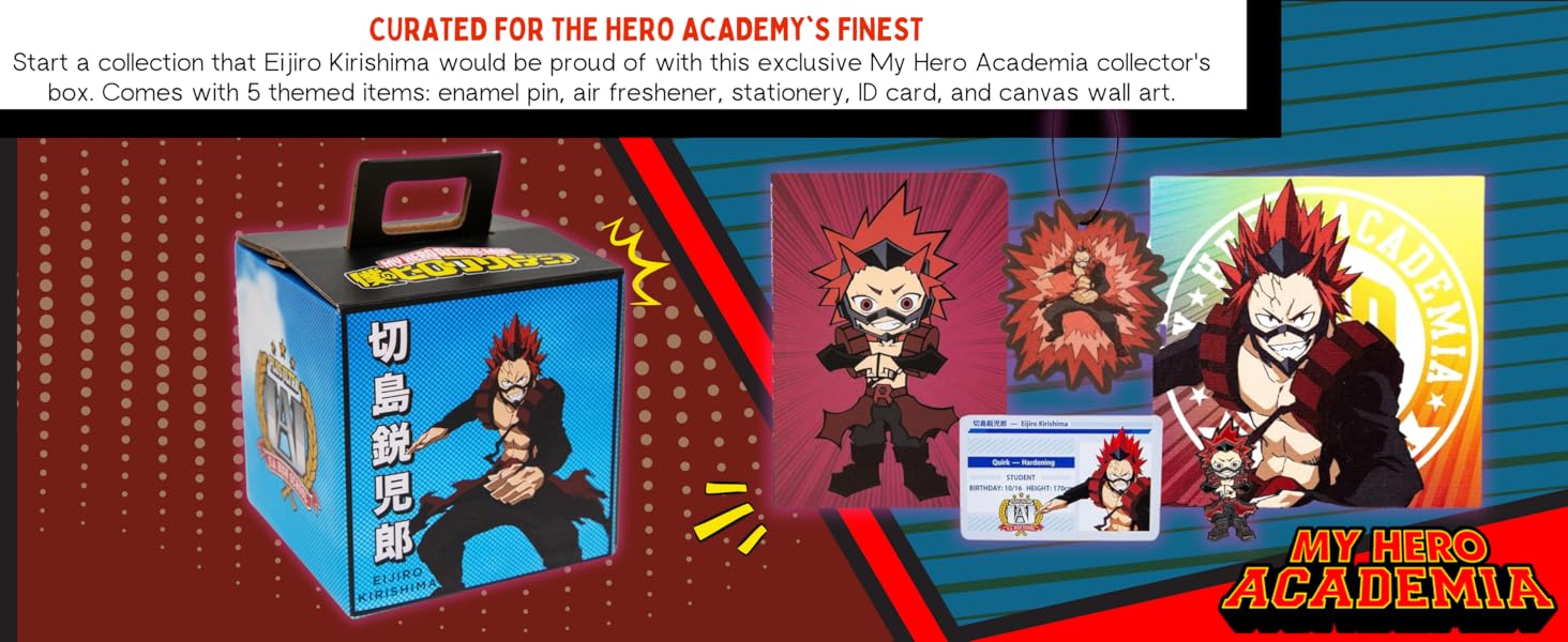 Amazon.com: My Hero Academia LookSee Mystery Blind Box, Eijiro Kirishima | Includes 5 Themed ...