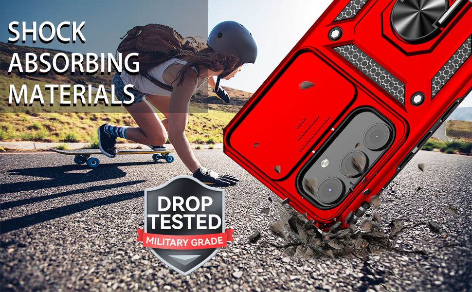 Amazon.com: SunStory Phone Case for Samsung Galaxy A54 5G Case with HD Screen Protector & Slide ...