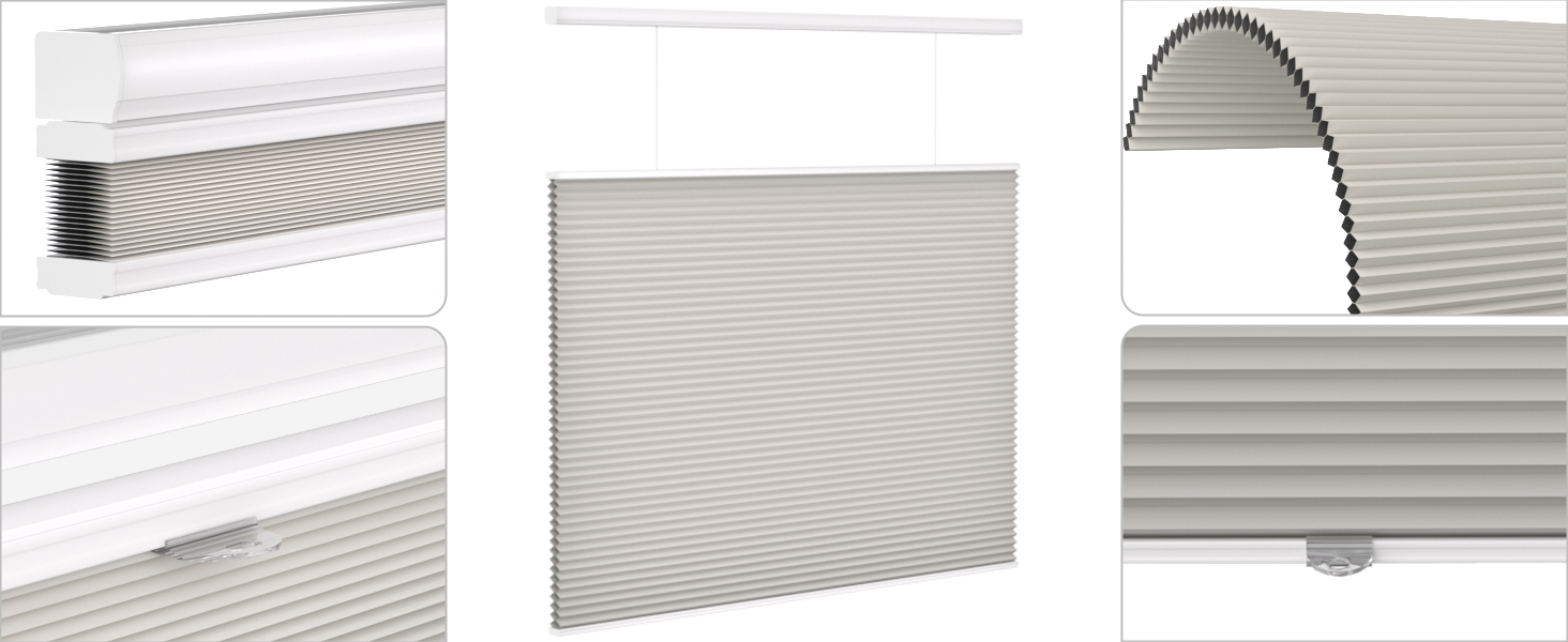 Amazon.com: MYshade Custom Size Cellular Shades Cordless, Blackout Top Down Bottom Up Honeycomb ...