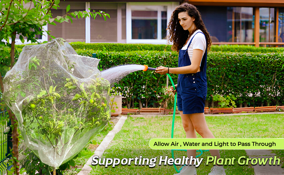 Amazon.com : 2 Pcs Fruit Tree Netting with Zipper & Drawstring, 6ft x 6ft Insect & Bird Netting ...