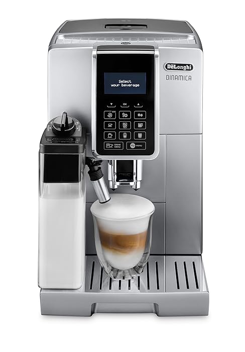 De'Longhi Dinamica Plus Connected Espresso & Coffee Machine with Automatic Milk Frother, 18 ...