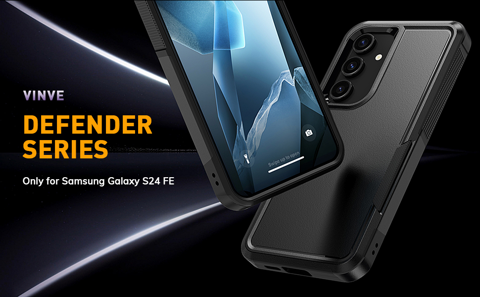 Amazon.com: Vinve for Samsung Galaxy S24 FE Case with HD Screen Protector, Military-Grade ...