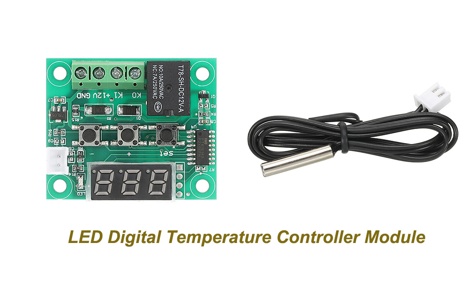 Amazon.com: MECCANIXITY 12V DC LED Digital Temperature Controller Module -50 to 110°C Micro ...