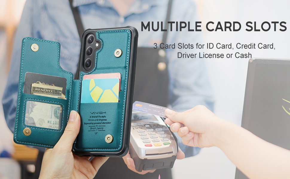 Amazon.com: Vinich for Samsung Galaxy S24 Wallet Case with Card Holder, RFID Blocking Credit ...