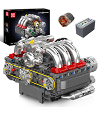 Amazon.com: Mould King V12 Engine Building Blocks Sets, 10205 Car ...