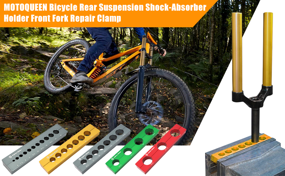 Amazon.com: Bicycle Rear Suspension Shock-Absorber Holder Front Fork Repair Clamp 16.6/17/18/18 ...