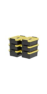 Amazon.com - Cetomo 16Qt*4 Durabilt Flip Lid Stackable Heavy Duty Tough ...