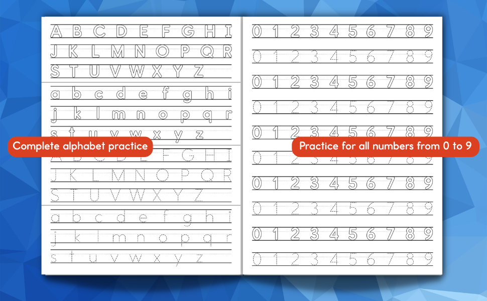 Amazon.com: Learn to Write Letters & Numbers Tracing Workbook for Kids ...