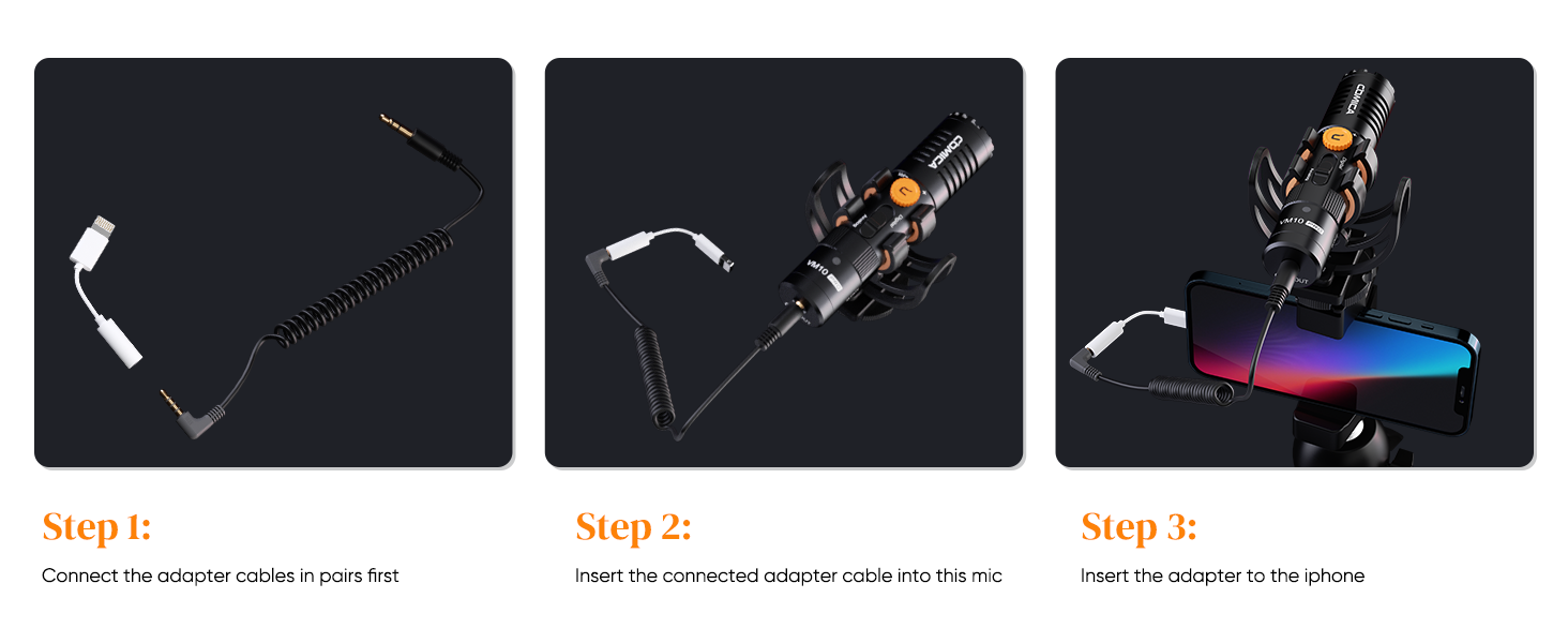 Amazon.com: COMICA VM10 PRO Universal Shotgun Microphone for iPhone ...