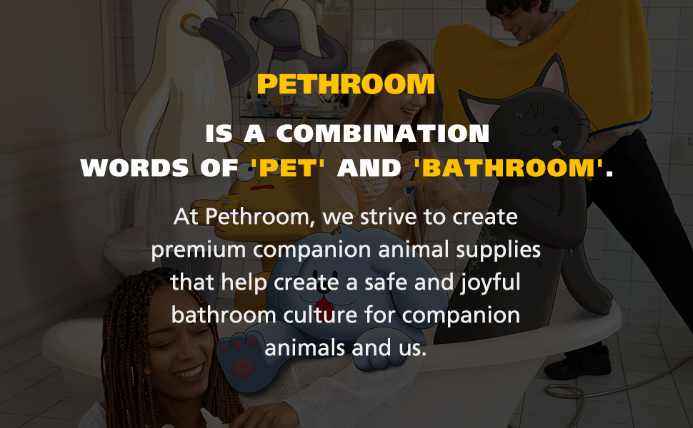 Amazon.com: PETHROOM Relax Shower - Pet Bathing Tool | Shower Scrubber | Remove Shampoo Residue ...