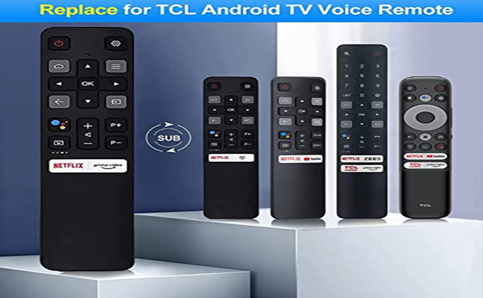 Amazon.com: New RC802V Replacement Remote Compatible with TCL Android ...