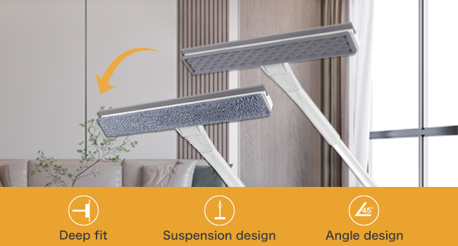 Amazon.com: SetSail Window Squeegee, 2-in-1 Small Squeegee for Window Cleaning All-Purpose ...