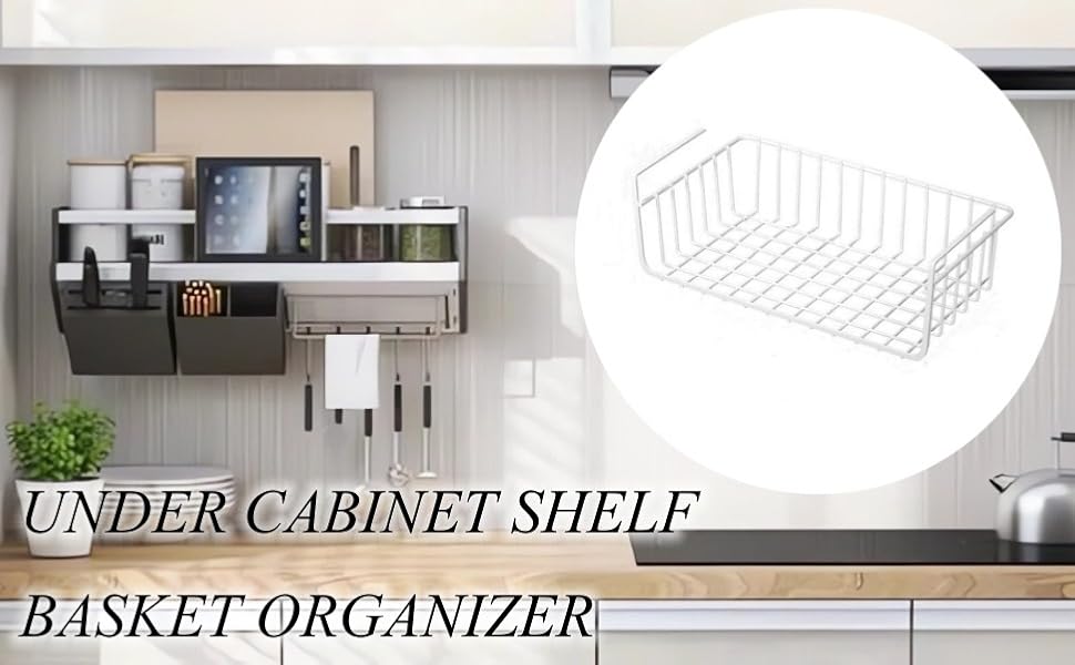 Amazon.com - Under Shelf Storage Basket, All Metal Multipurpose Under ...