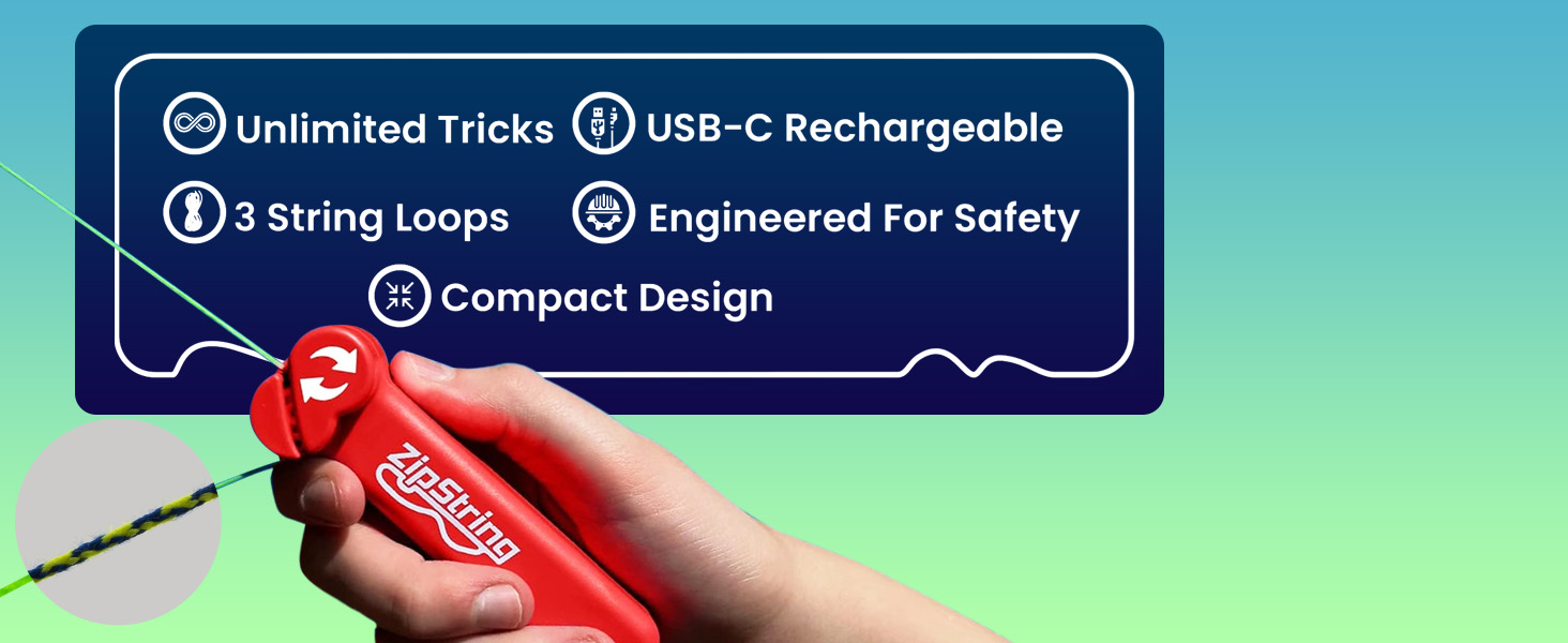 Amazon.com: ZipString Chameleon Strings, Pack of 3 - Luma Replacement for Rope Launcher Toy ...