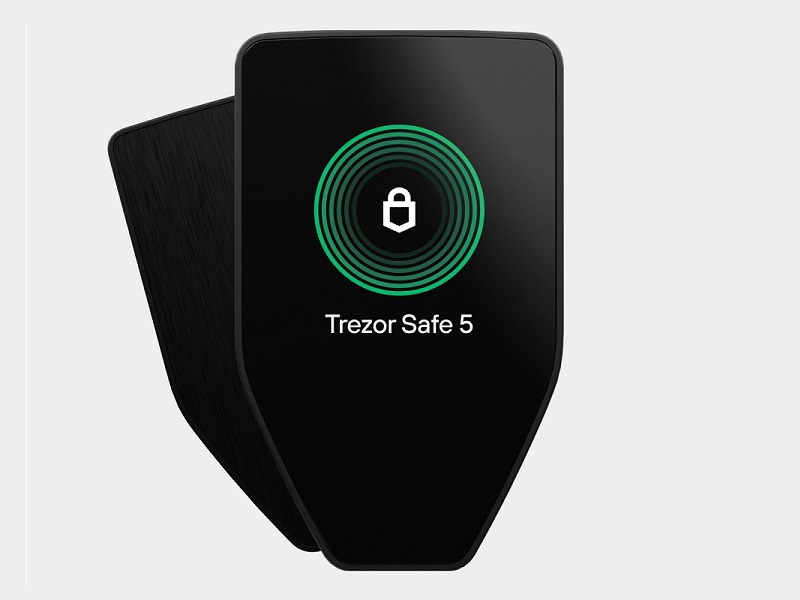 Trezor Safe 5 - Crypto Hardware Wallet with Secure Element & Passphrase, Color Touchscreen ...