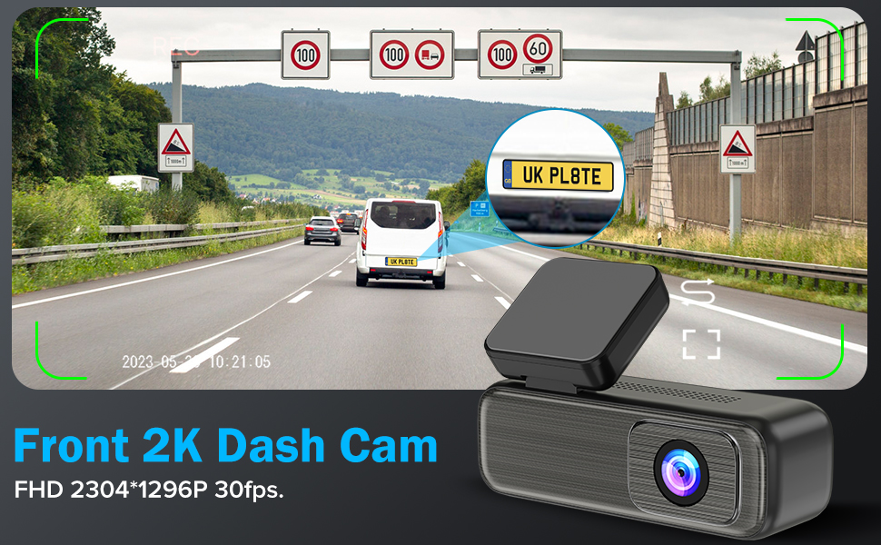 Amazon.com: Dash Cam, WiFi FHD 2K 30fps Dash Camera for Cars, Mini Car ...