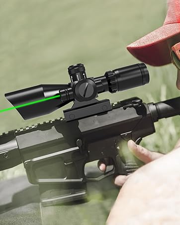 UUQ Hunting Airsoft Gun Lasers - Military Grade Green Laser Sight for Rifle with 20mm Picatinny ...