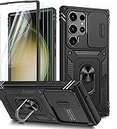 Pilaru 3 in 1 for Samsung S23 Ultra Case | With Front Frame | [Separate] 2 Screen Protectors ...