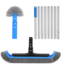 Amazon.com: TidyMister 20'' 2 in 1 Pool Brush Head Cobweb Duster Heavy ...