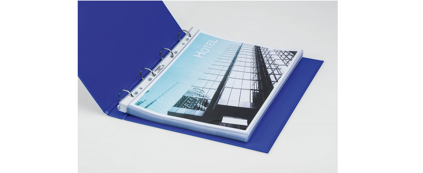 Durable Prospekthüllen (Klarsichthüllen A4 Premium extra stark, 0,08mm) 100 Stück, glasklar ...