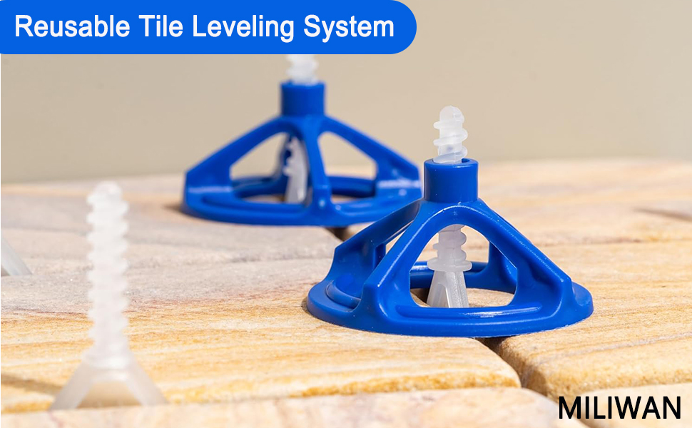 MILIWAN Tile Leveling System, 400PCS Tile Leveler Spacers, 3.0mm ...